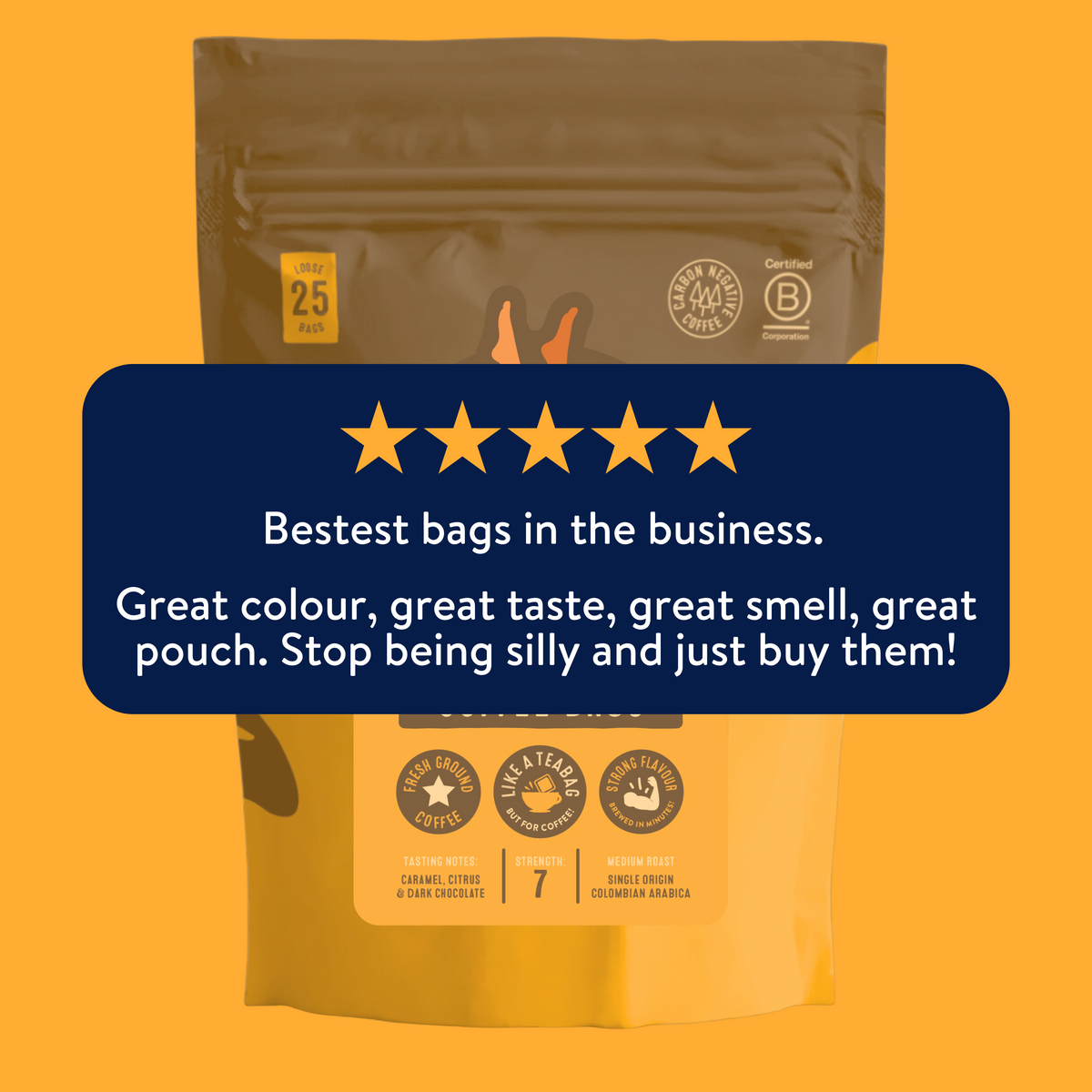Loose Coffee Bags - Energising Colombian – TrueStart Coffee